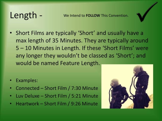 Codes & conventions of short films | PPTX | Video Production | Content ...
