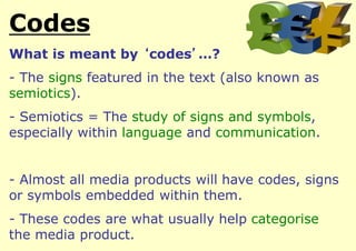 Codes & Conventions Presentation | PDF