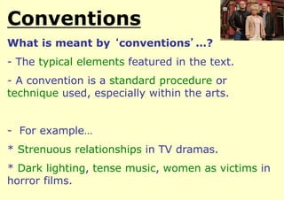 Codes & Conventions Presentation | PDF