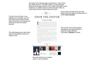 codes and conventions - editorial page | PDF