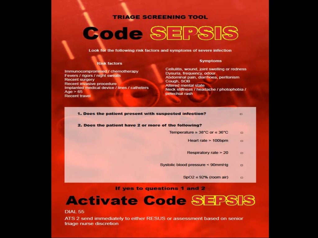 Code sepsis
