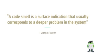 Code smell & refactoring | PPT