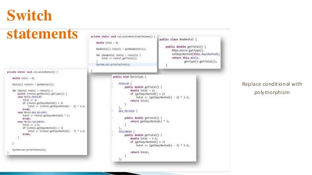 Code Smell And Refactoring