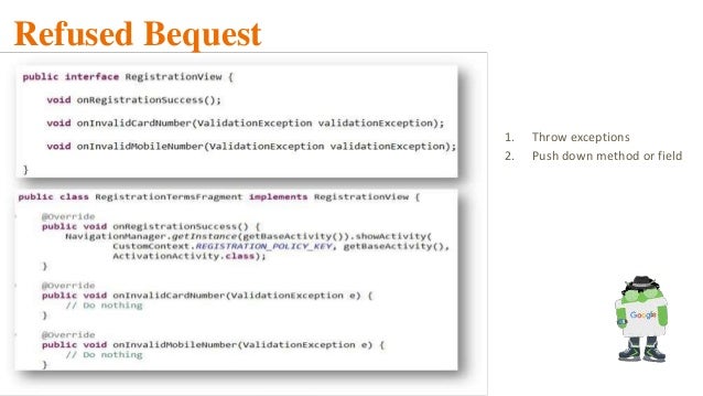 Code Smell And Refactoring