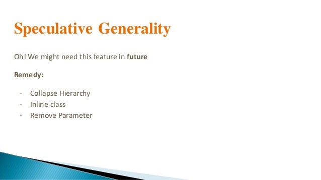 Code Smell And Refactoring