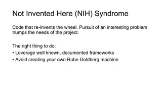 Code smells and Other Malodorous Software Odors | PPT