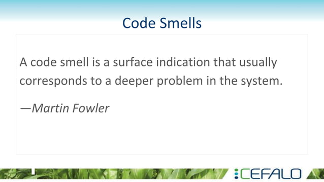 Code Smells and Refactoring - Satyajit Dey & Ashif Iqbal | PPT