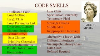 Code Smells: Farejando o código | PPT