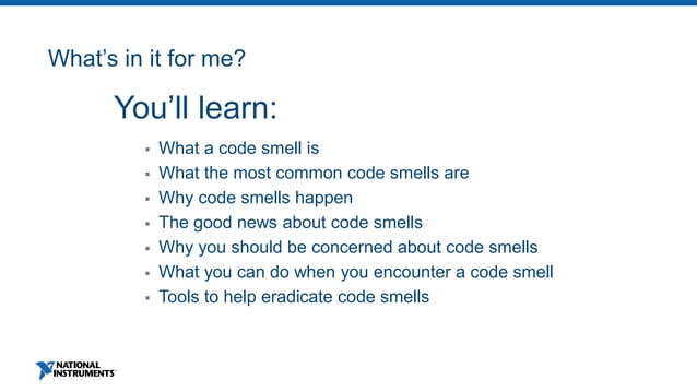 Code Smells Part 1: Basic Smells | PPT