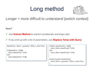 Code smells and refactoring | PPTX | Technology & Computing
