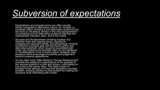 Codes n Conventions Music Video for Alternative and Indie Rock | PPTX