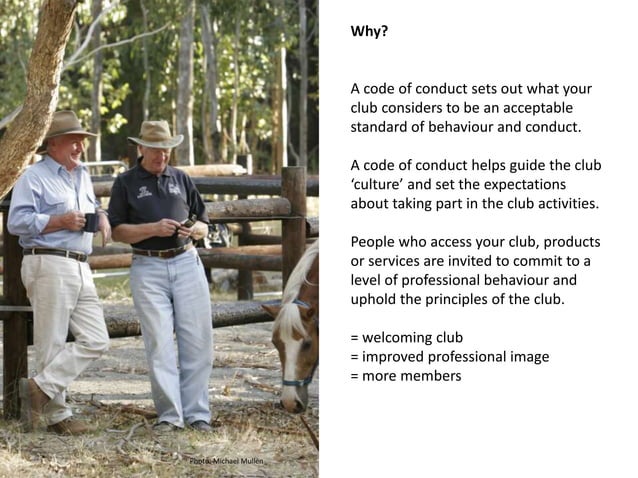Horse SA codes of conduct + ideas for all horse clubs | PPTX | Equine ...