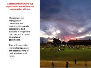 Horse SA codes of conduct + ideas for all horse clubs | PPTX