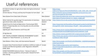Codes of conduct for farm data sharing | PPTX