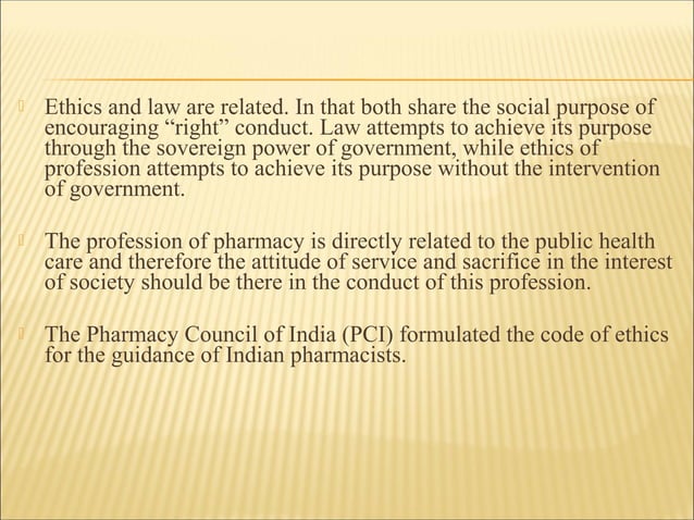 Codes of ethics | PPT | Pharmaceutical Industry | Industries