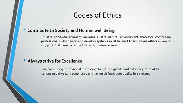 Codes of ethics | PPT