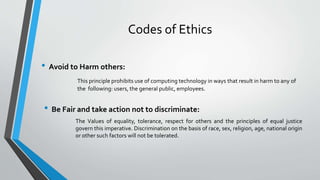 Codes of ethics | PPT