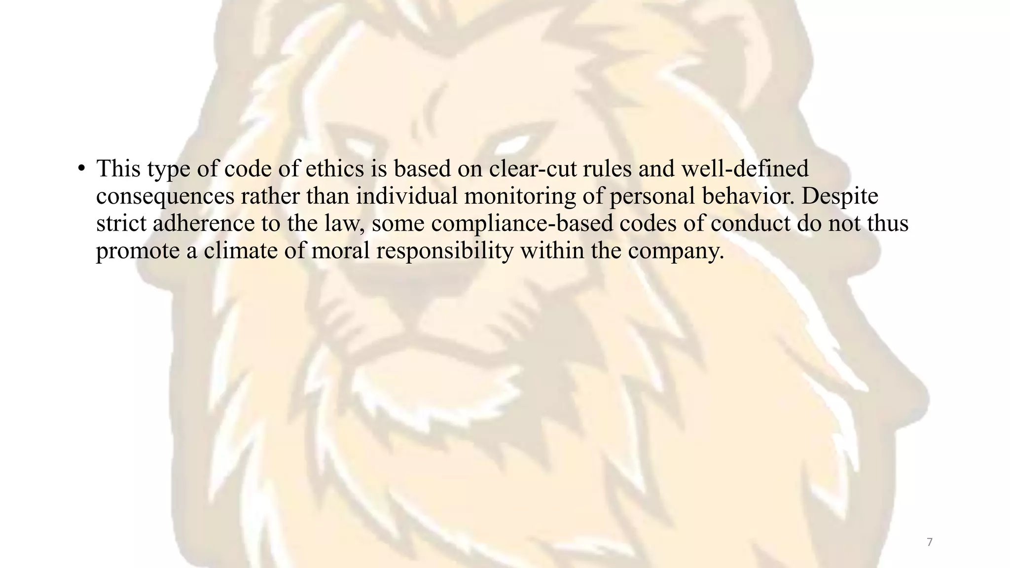 Codes of ethics | PPTX