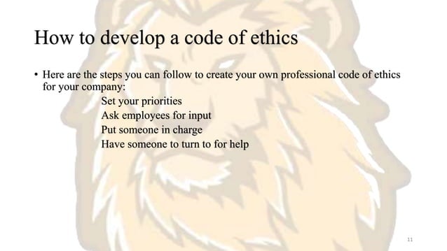 Codes of ethics | PPTX