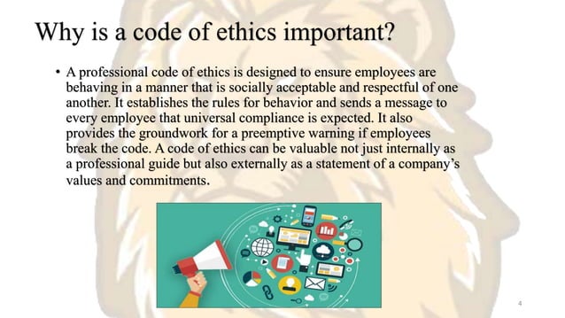 Codes of ethics | PPTX