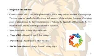 Codes of ethics | PPTX