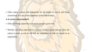Codes of ethics | PPTX