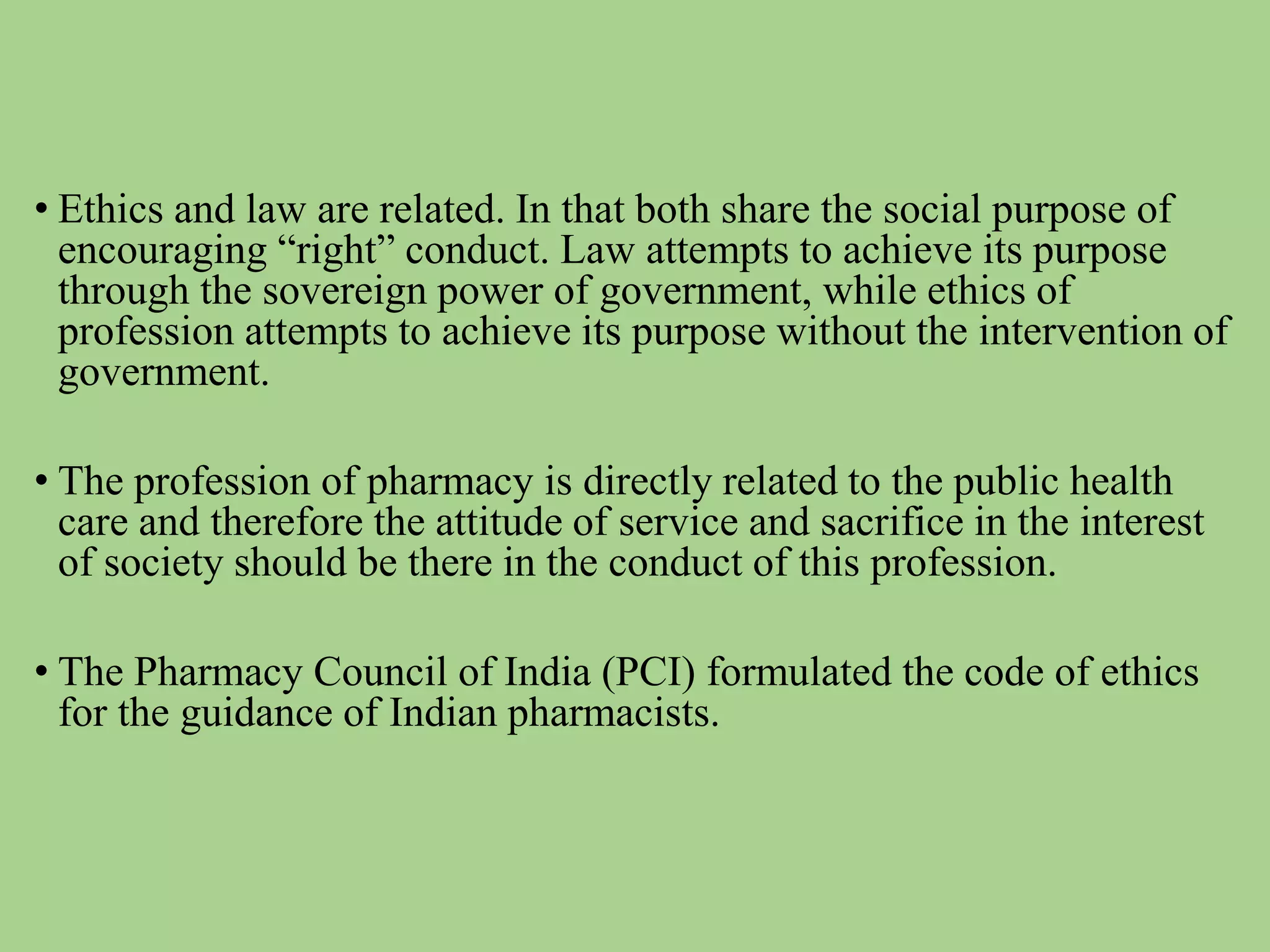 Codes of ethics for pharmacist | PPT