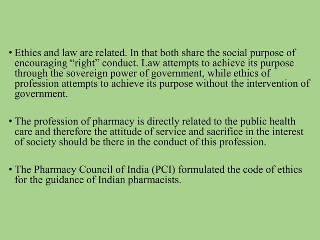 Codes of ethics for pharmacist | PPT