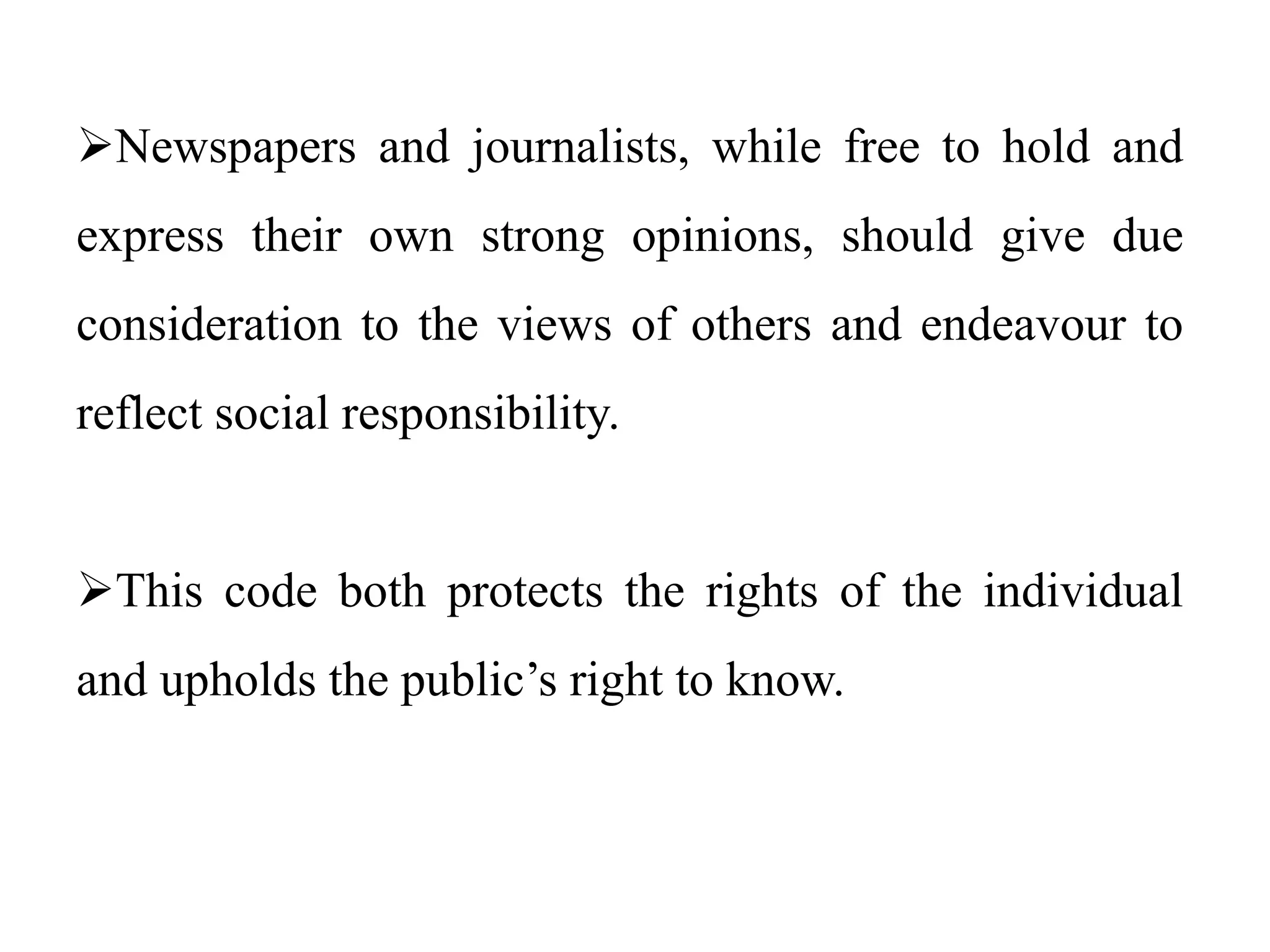 Codes of ethics for journalist in Sri Lanka | PPTX