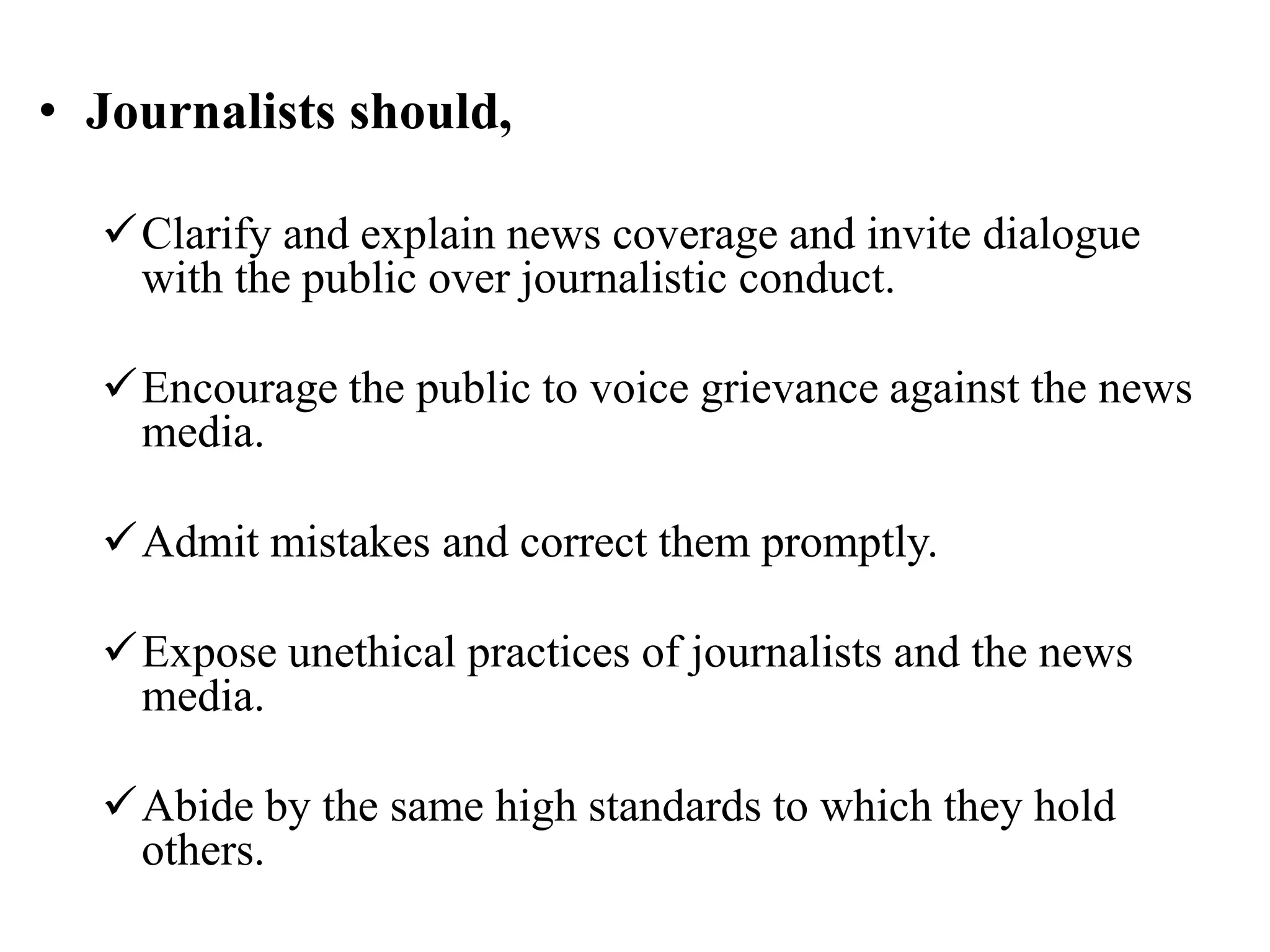 Codes of ethics for journalist in Sri Lanka | PPTX