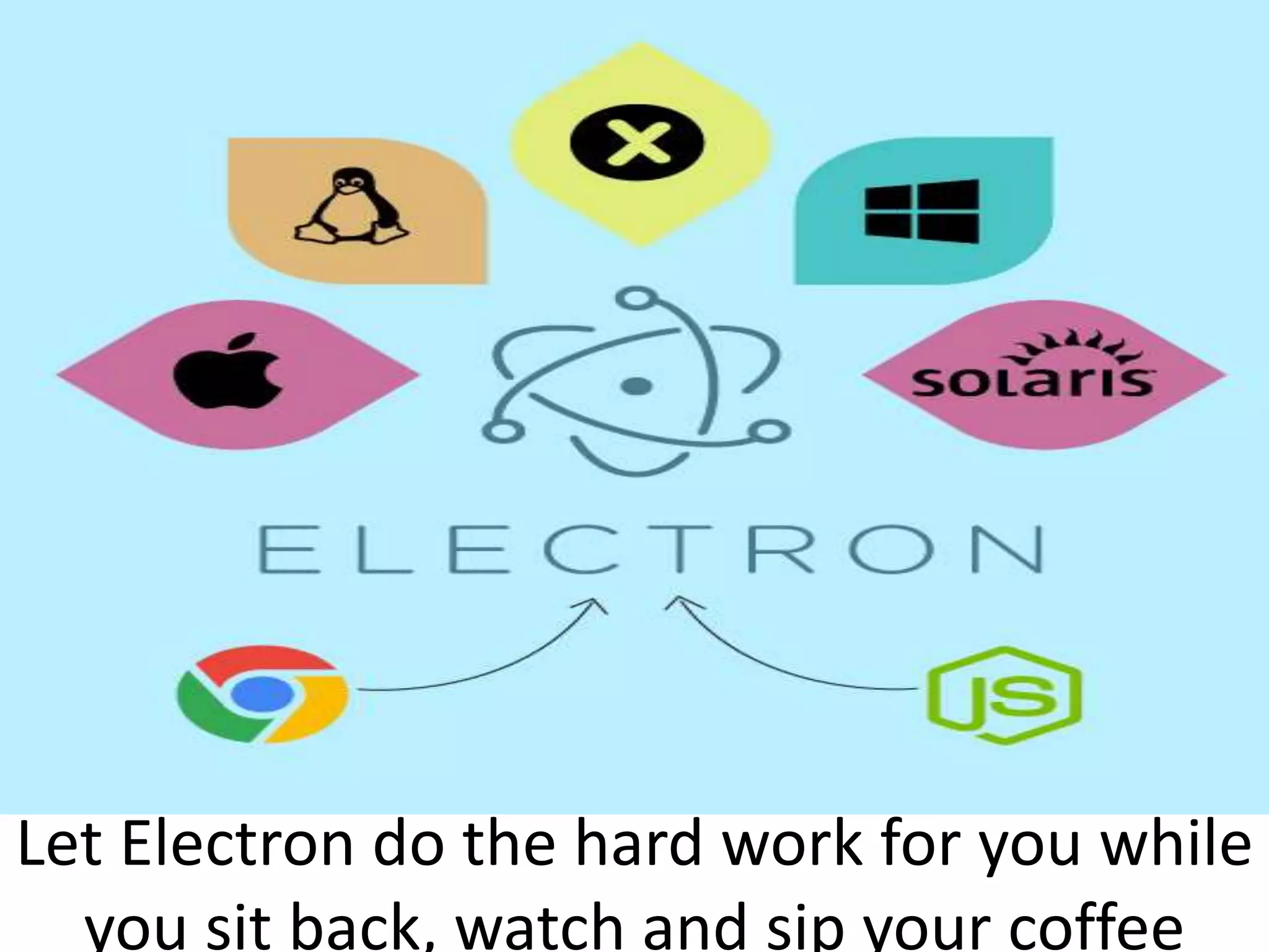 Cross Platform Desktop Apps Development Using Html Css Js With Electron Ppt