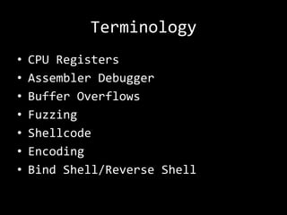 Anatomy of a Buffer Overflow Attack | PPT