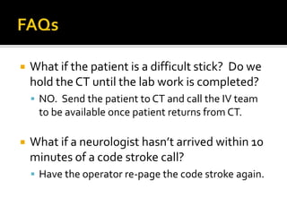 Code stroke ecc rn | PPS