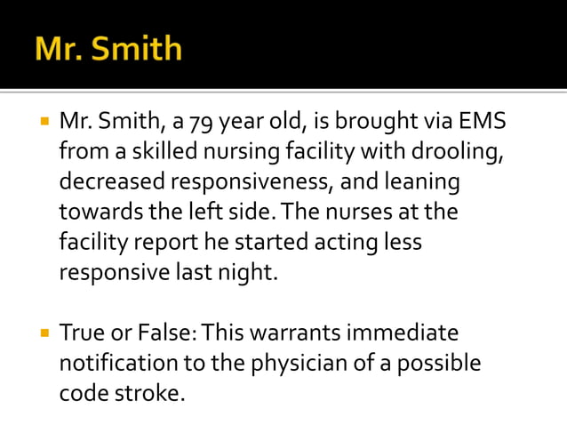 Code stroke ecc rn | PPS