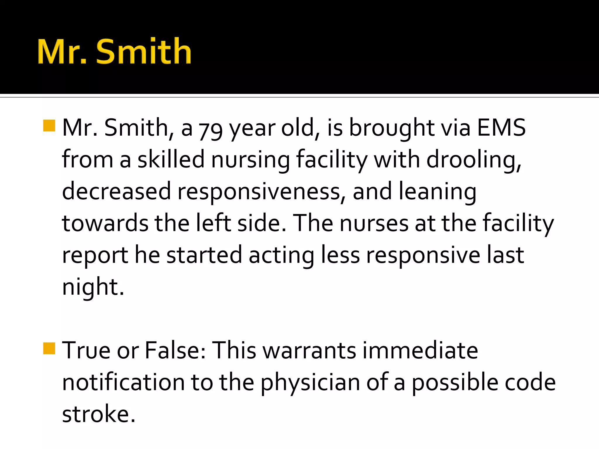 Code stroke ecc rn (2) | PPT