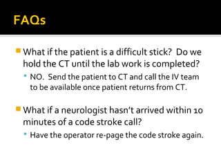 Code stroke ecc rn (2) | PPT