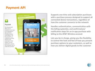 Codestrong 2012 breakout session at&t api platform and trends | PPT