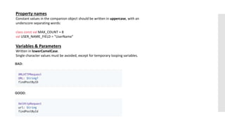 Kotlin Code style guidelines | PPT