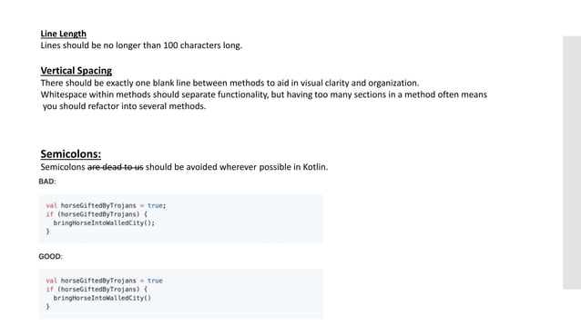 Kotlin Code style guidelines | PPT