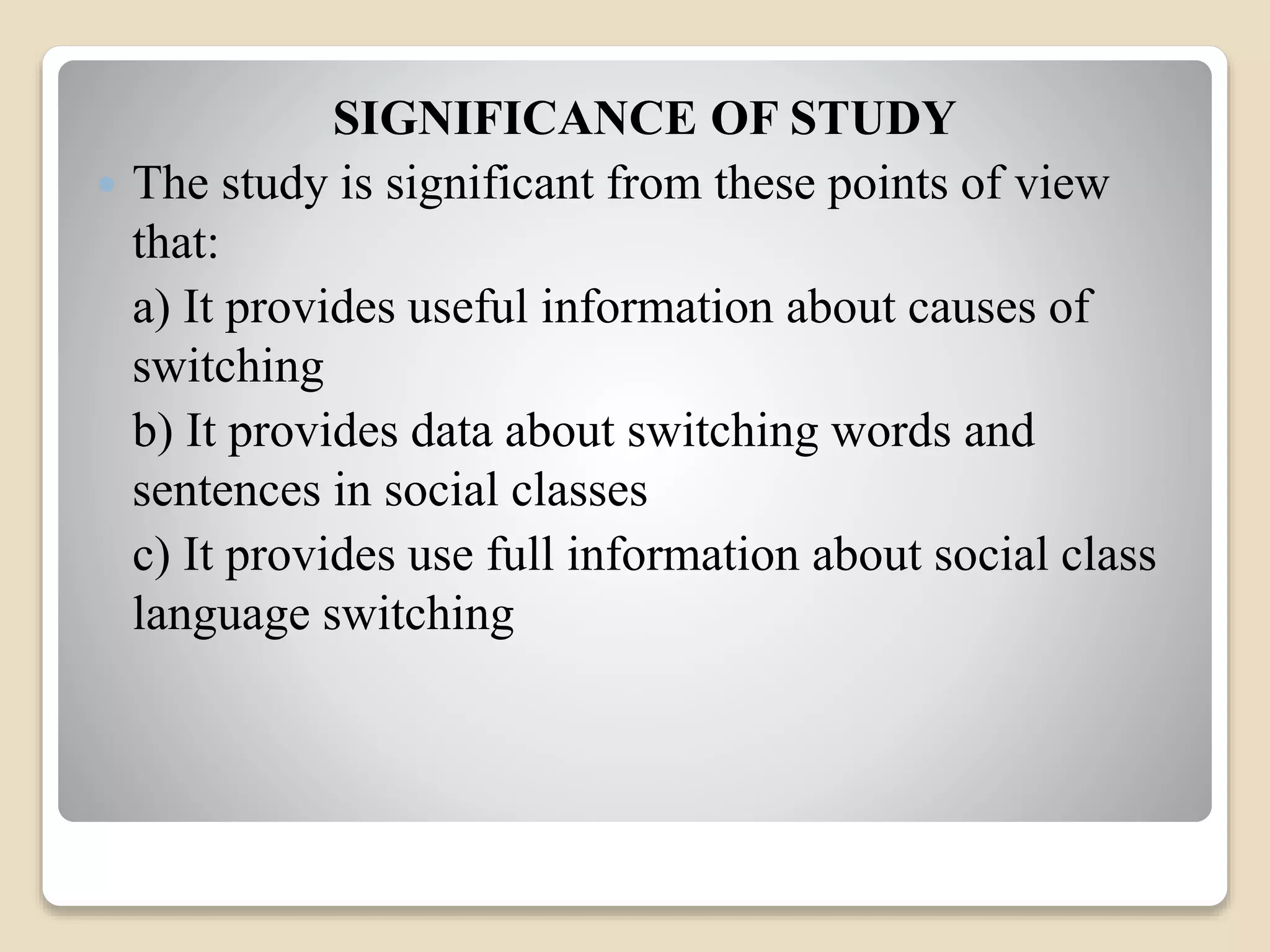 Code switching linguistic | PPTX