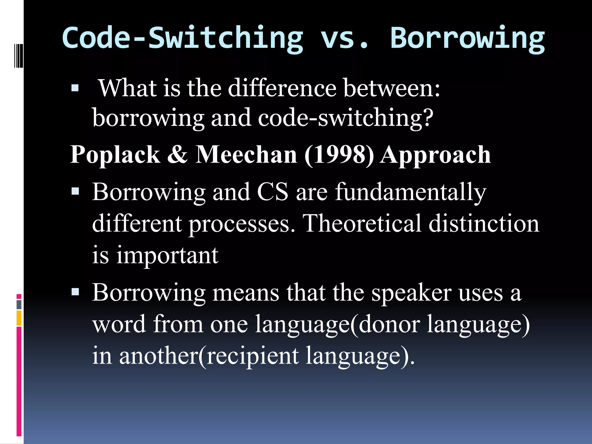 Codeswitching by KRISHNAKSHI THAKURIA | PPTX | Programming Languages ...