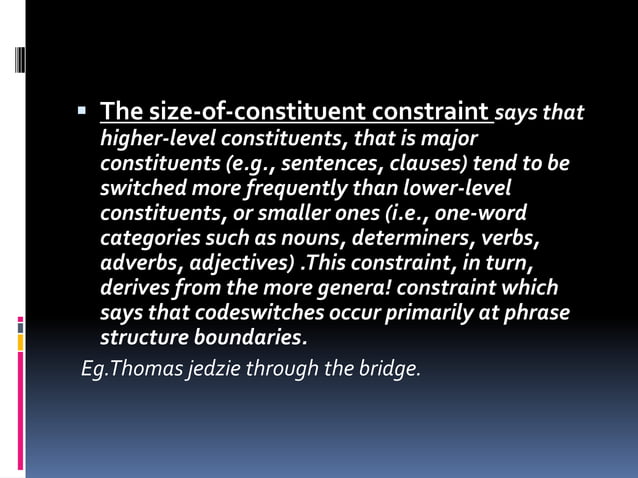 Codeswitching by KRISHNAKSHI THAKURIA | PPTX | Programming Languages | Computing