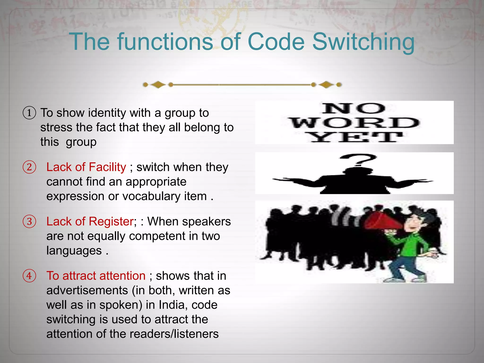 Code Switching | PPTX
