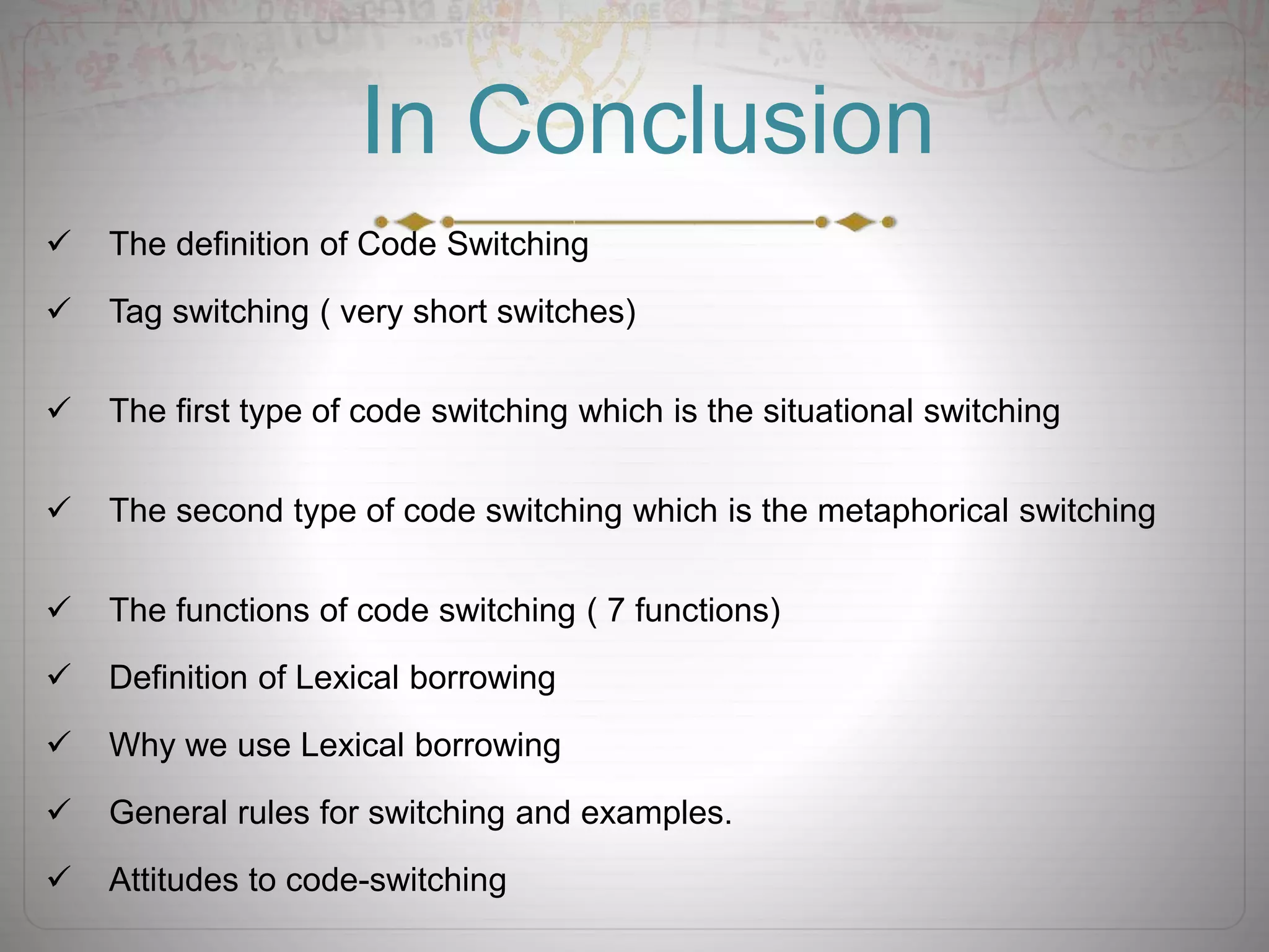 Code Switching | PPTX