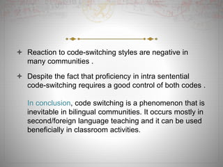 Code Switching | PPTX