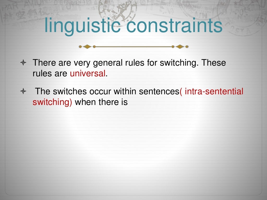 code-switching