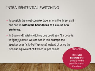 Code Switching and Code Mixing | PPTX