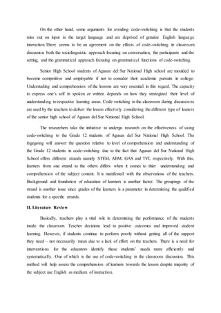 Code switching | PDF