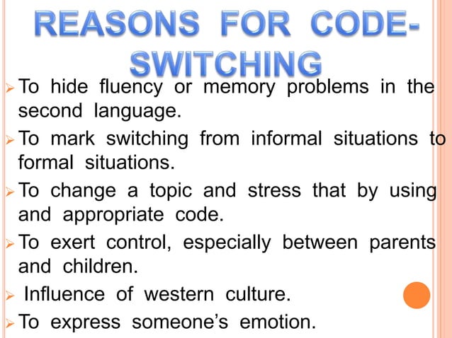 Code switching | PPTX