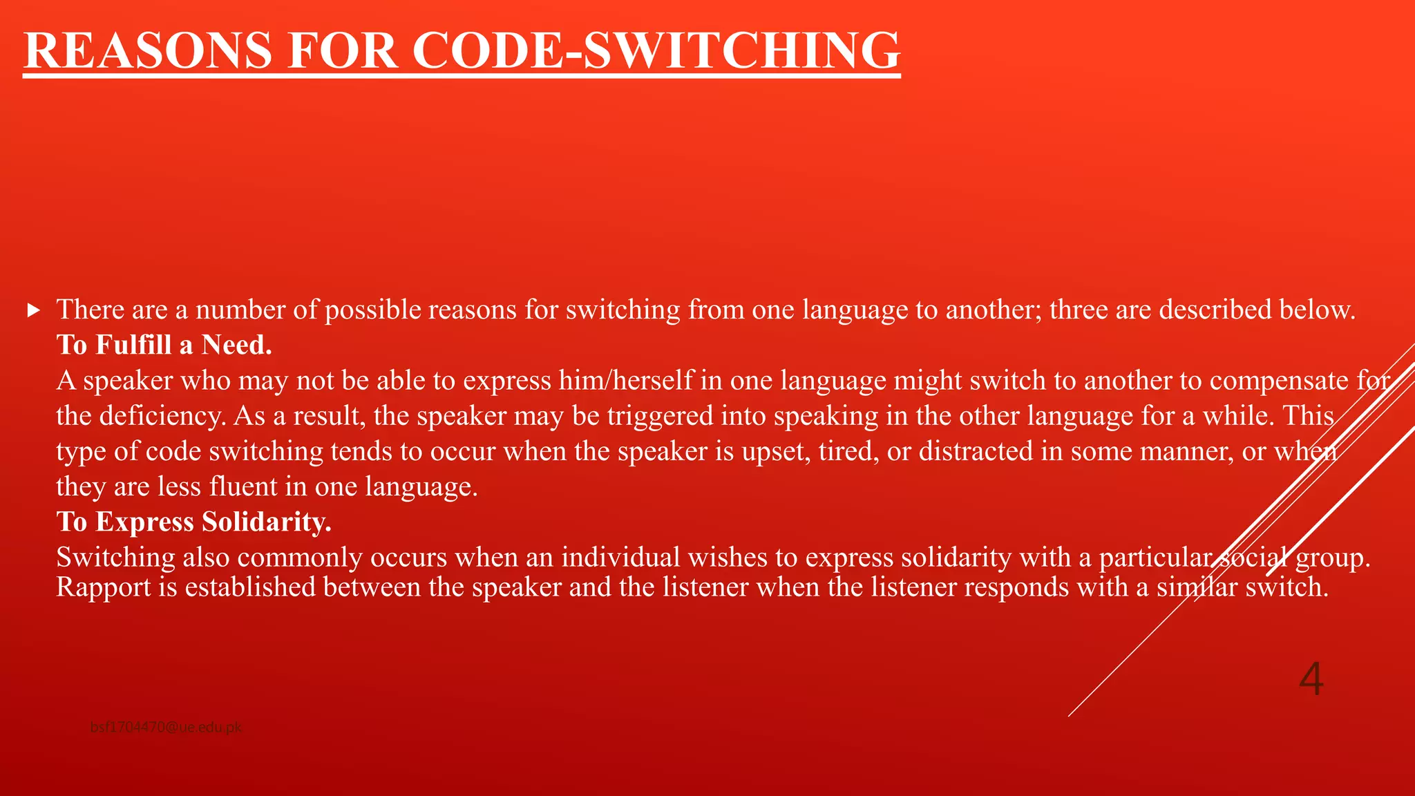 Code switching | PPTX
